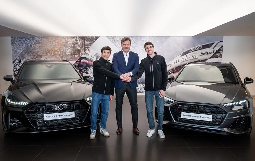 Les Marquez deviennent ambassadeurs Audi